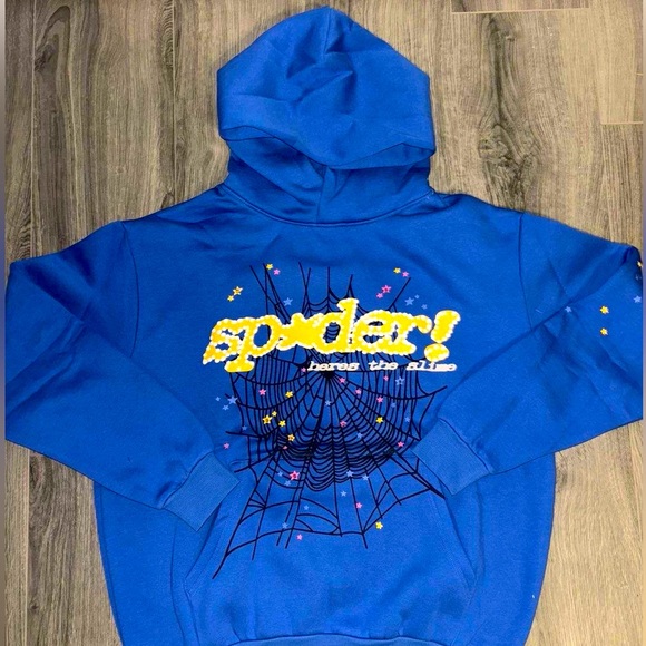 Jackets & Coats | Sp5der Hoodie Tc Blue | Poshmark